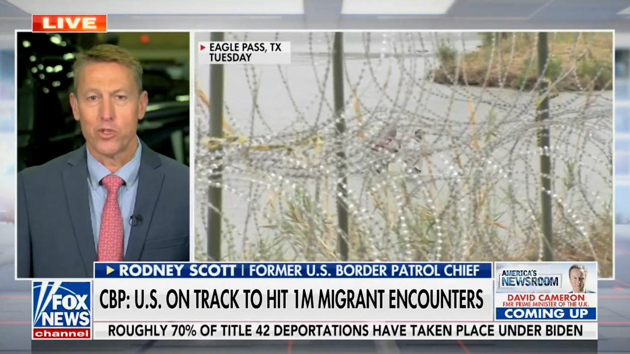 Approaching 1 Million Border Apprehensions | Rodney Scott on Fox News ...
